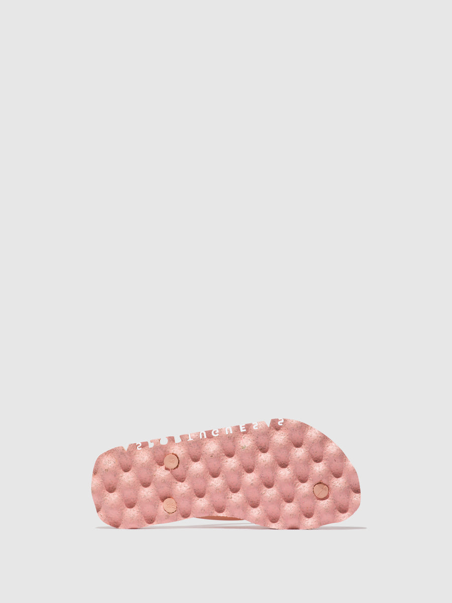 Beach Flip-Flops BUMPY Pink & pink strap – ASPORTUGUESAS